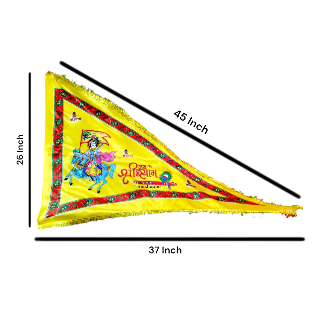 Khatu Shyam Ji Flag | Nisan Triangle | Baba Khatu Shyam Jhanda For ...