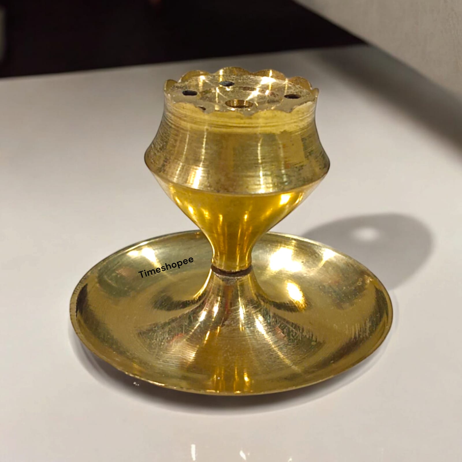 Agarbatti Stand Pack Of 2 - Unique Design In Brass By Timeshopee