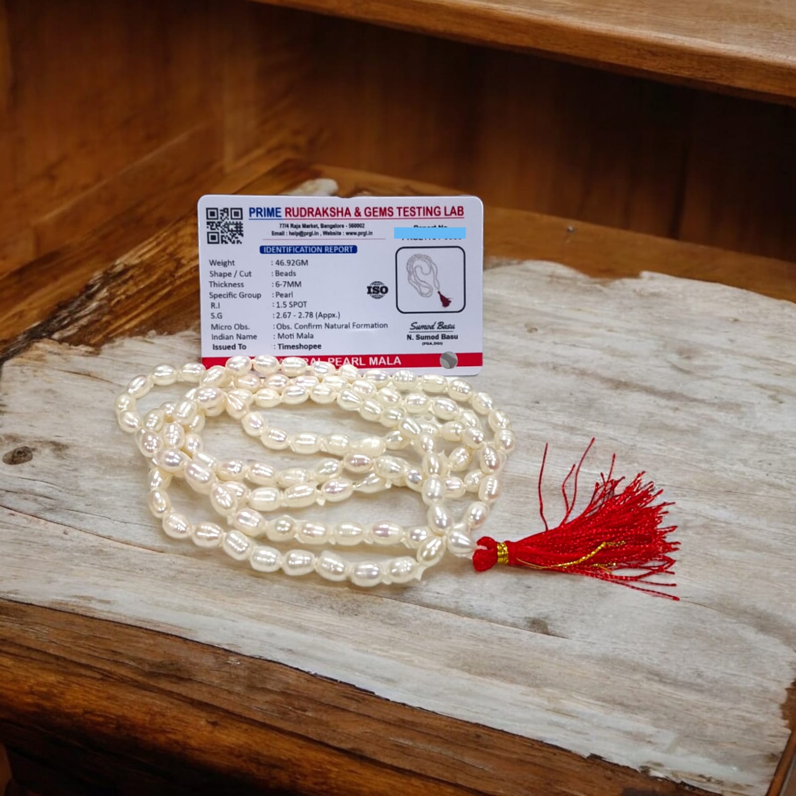 Moti Mala | Lab Certified Natural Pearls | Timeshopee