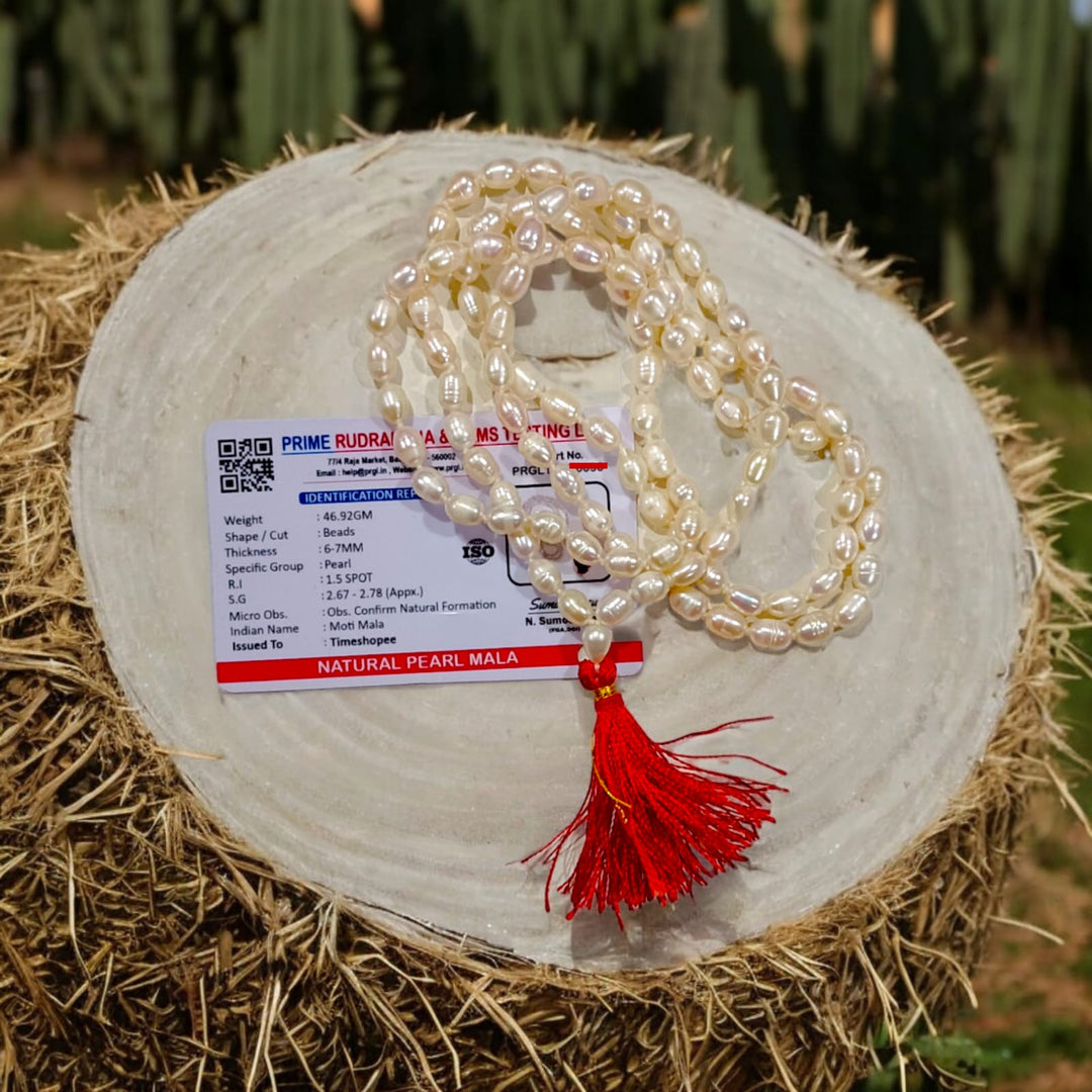Moti Mala | Lab Certified Natural Pearls | Timeshopee