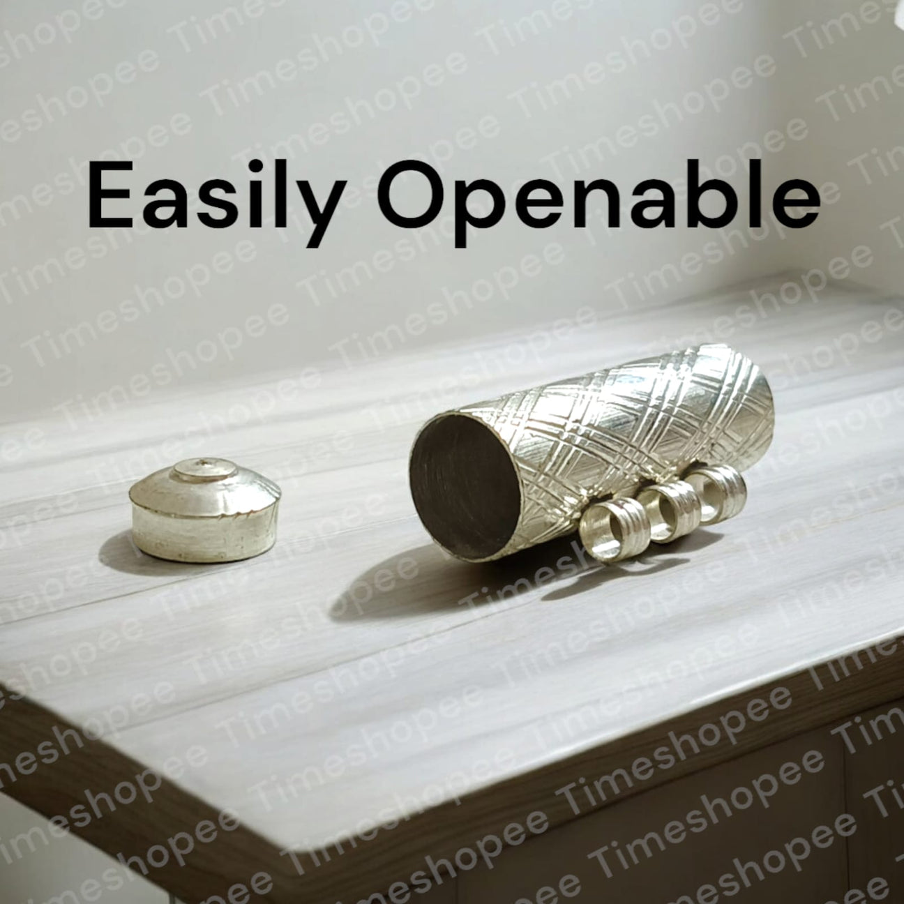 Silver Metal Taweez Set of 5 with Bhojpatra Sheet | Timeshopee