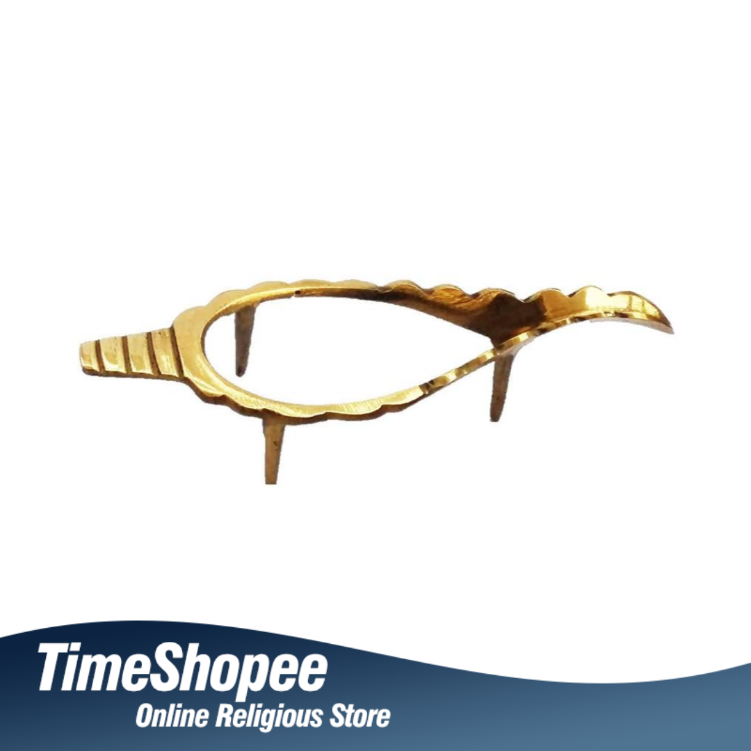 Shankh Stand | Pure Brass Conch Shell Stand | Timeshopee