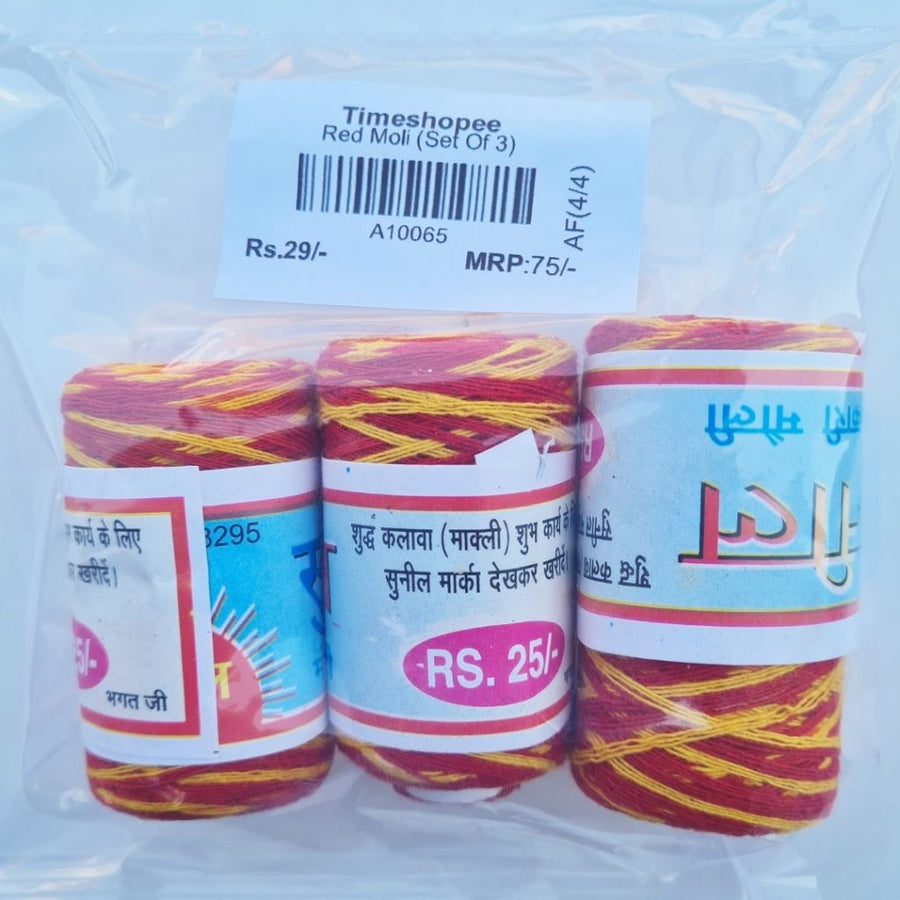 Red Moli (Set Of 3) By Timeshopee